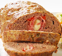 Fácil y rápido RECETAS: Pan de carne relleno con panceta y queso