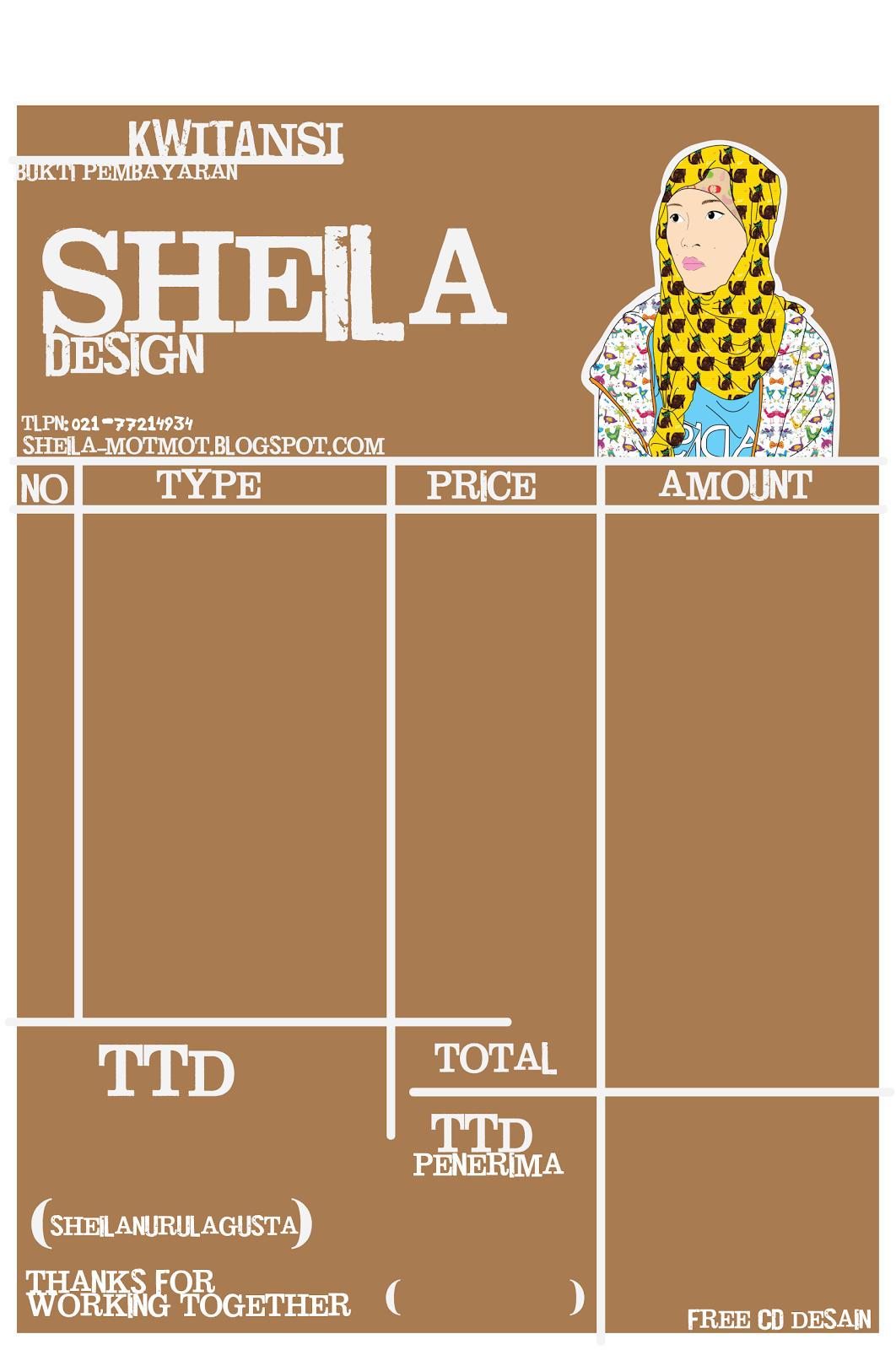 sheiladesain: desain kwitansi