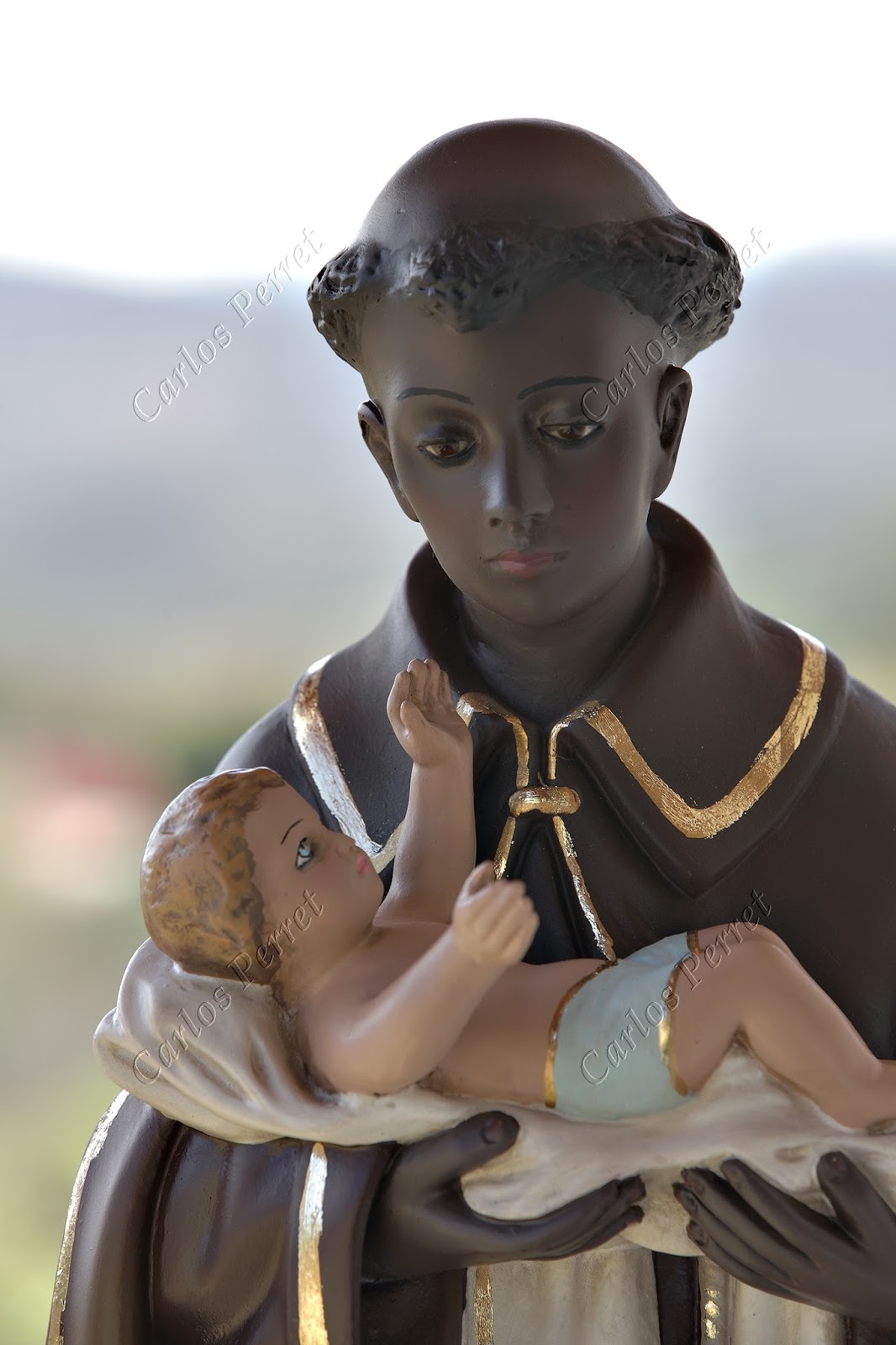 Carlos Perret Imagens Sacras e Presépios: São Benedito (restauração)