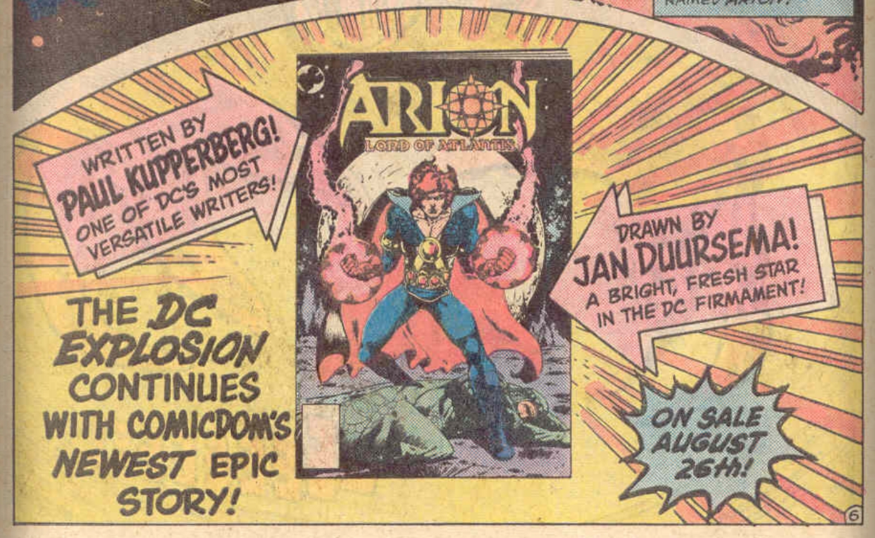 DC in the 80s: Review of Arion, Lord Of Atlantis ongoing series