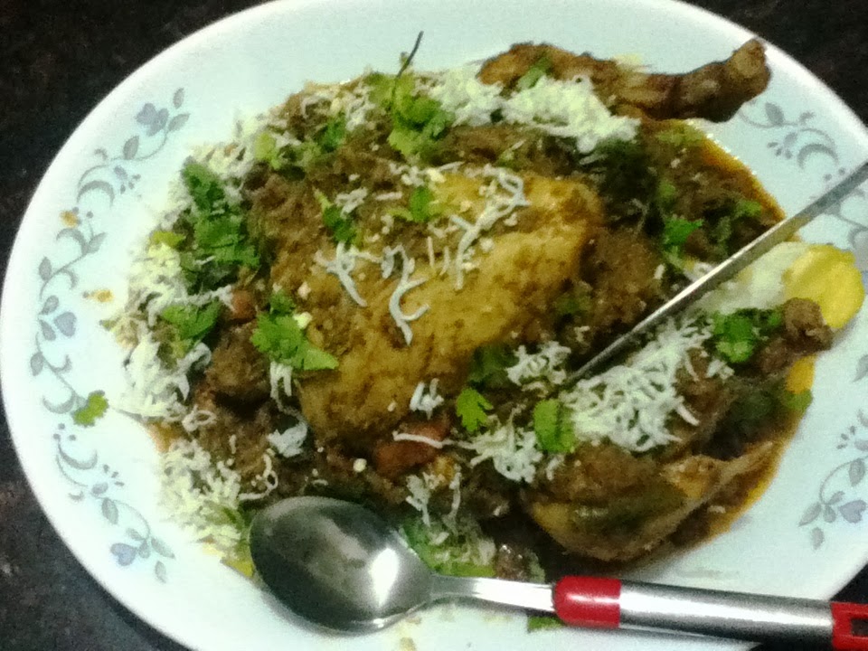 Pujita Cookeries: Murg Musallam [A Royal Awadhi Chicken Recipe]