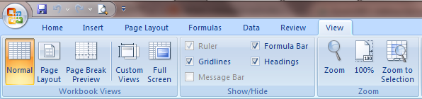 Interface Microsoft Excel 2007 - Traveling Murah