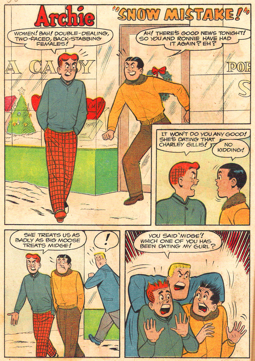 Four-Color Shadows: Archie-Snow Mistake-1959