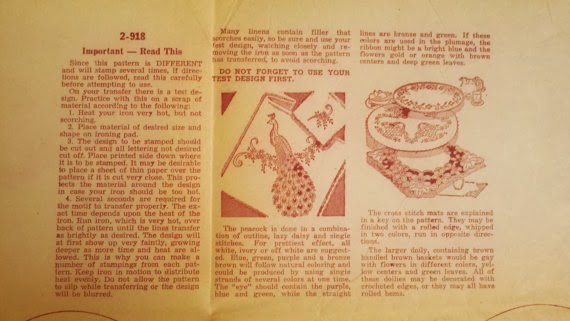 Yesteryear Embroideries: Embroidery and linens from the 1940's