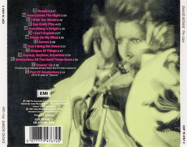 Aizen Trade: CD - PIN UPS (REMASTERED + BONUS TRACKS) (DAVID BOWIE) (NM ...