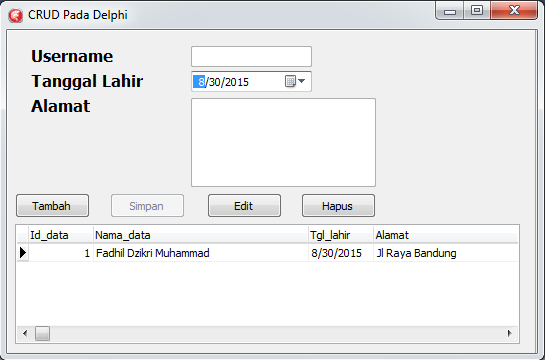 Belajar Delphi With Database(CRUD pada Delphi) Part 2 | Bahasa Indonesia Terpadu Lengkap