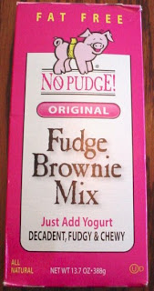 We can begin to feed...: No Pudge Brownie Mix