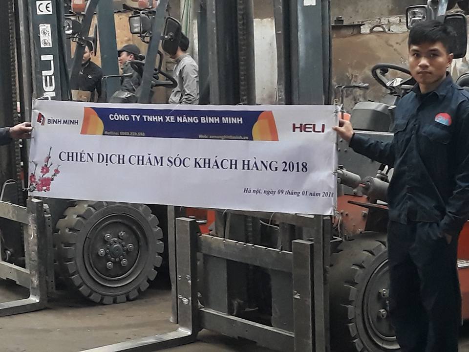 Cty Xe nâng Bình Minh đại lý chính hãng xe nâng heli tại Việt Nam