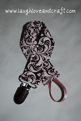 Laugh, Love, and Craft: DIY Fabric Pacifier Clips Tutorial
