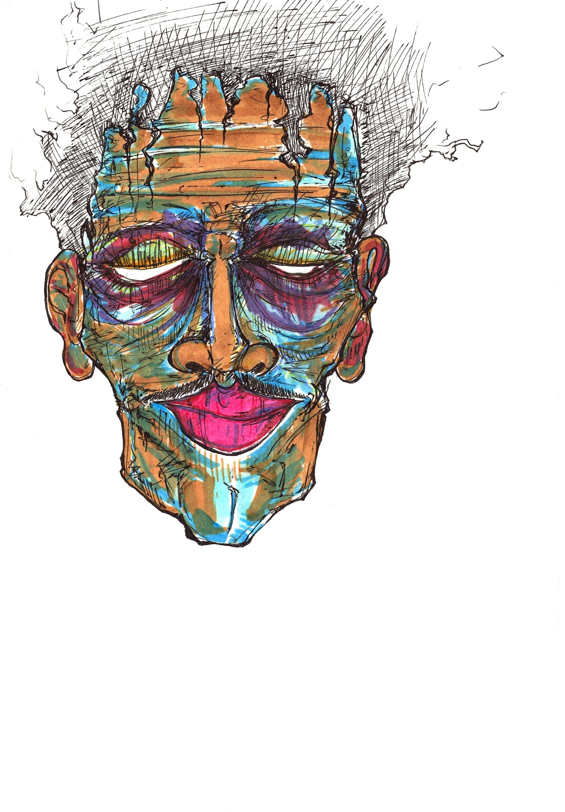 Strange Elysium Designs: Abstract Graffiti Inspired Faces