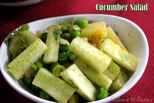 Cucumber Salad - Ribbons to Pastas