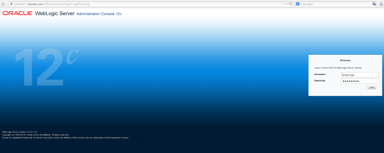 Creating Weblogic Domain For Fusion Middleware Oraclenext Solution To Your Oracle Problems