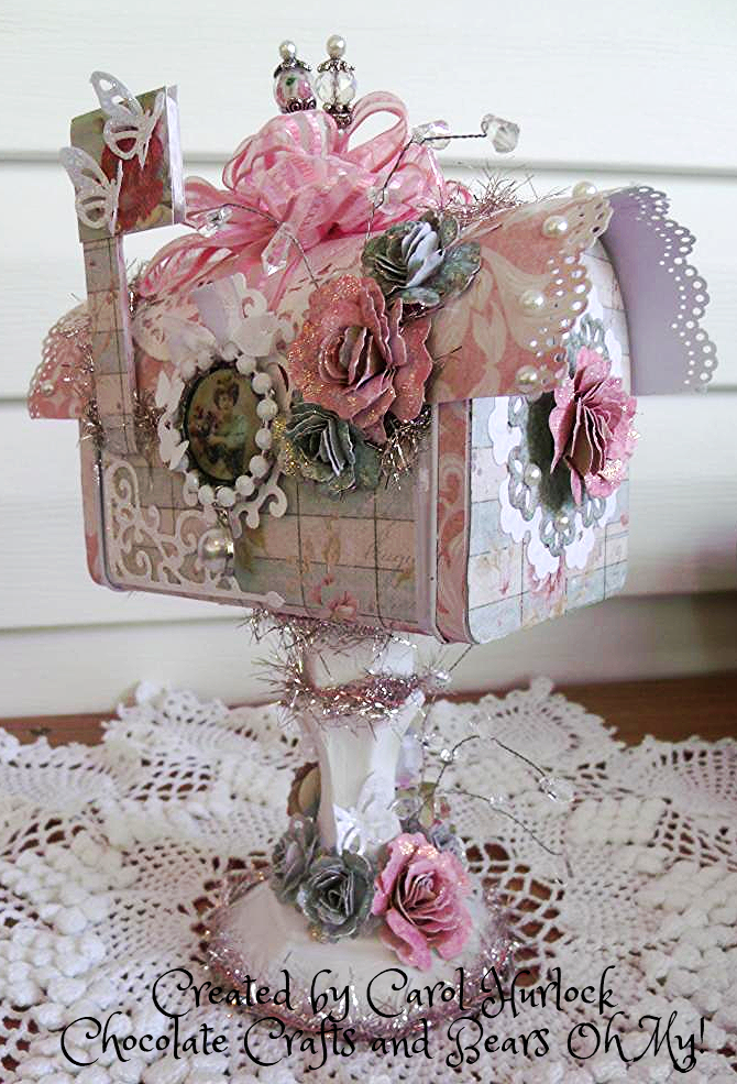 Chocolate Crafts and Bears, Oh My: CottageCutz Blog Hop Altered Mailbox