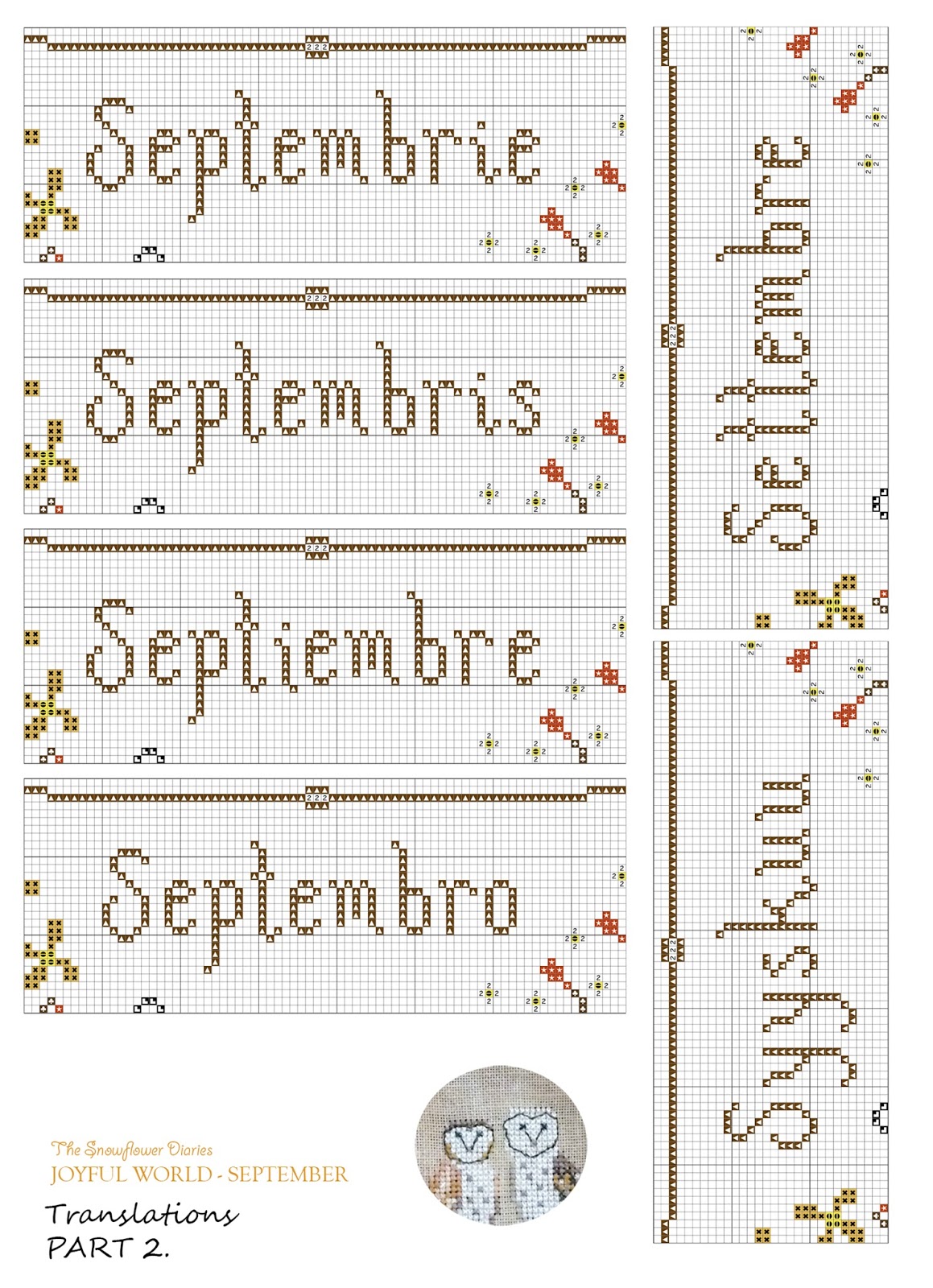 JOYFUL WORLD - SEPTEMBER PATTERN