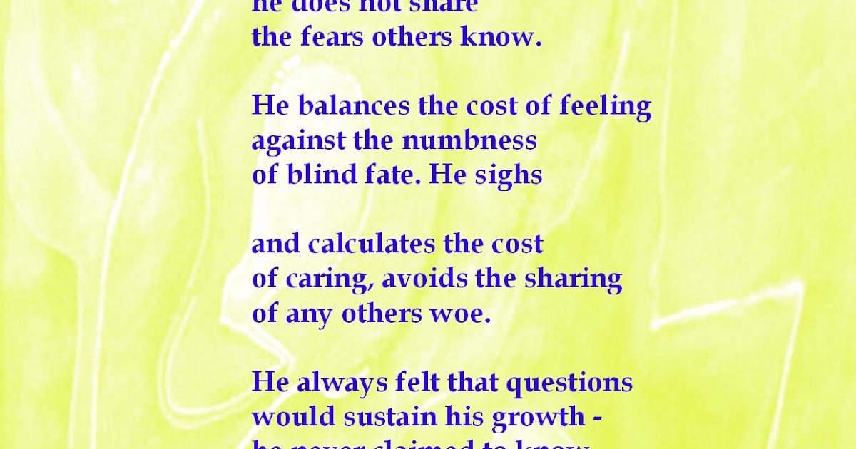 MAL's FACTORY - Poetry & Prose Poems: A Question of Balance