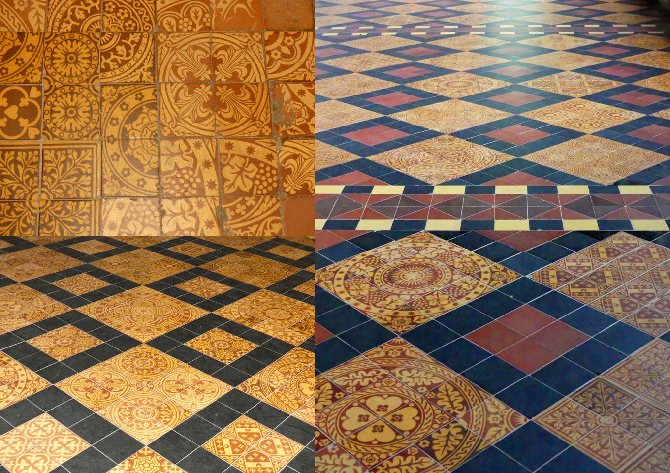 Julia Garner : Medieval tiles in St Davids Cathedral