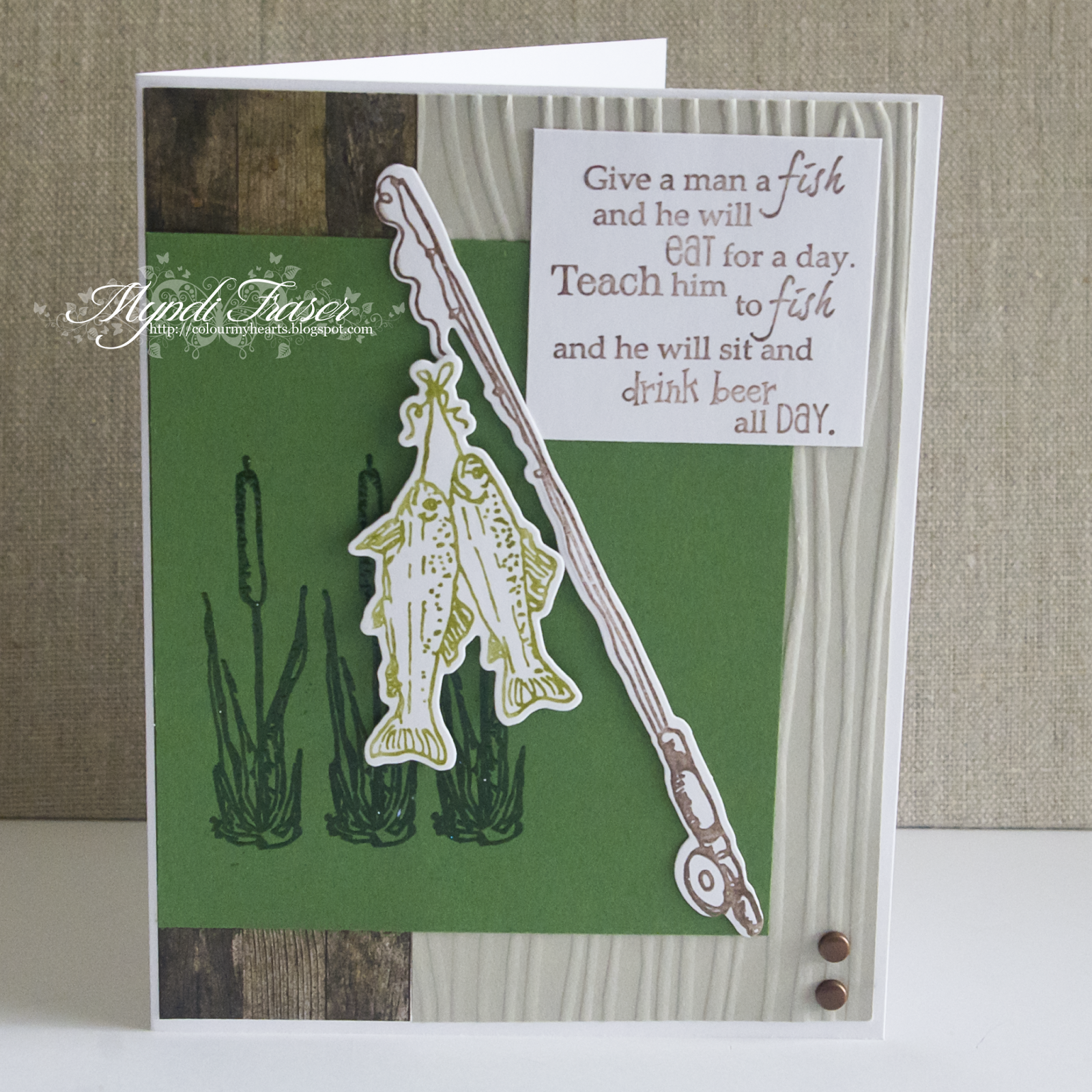 Colour My Hearts: Fishing with Rubbernecker Stamps