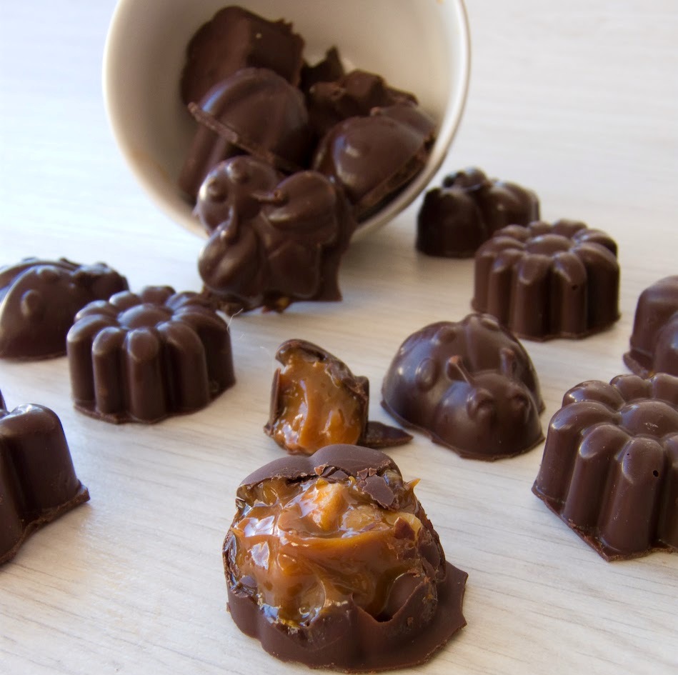 RECETAS DE CHOCOLATE: Bombones de chocolate con dulce de leche, nueces ...