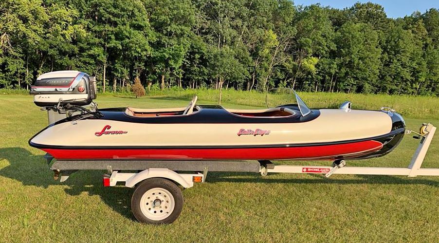 Just A Car Guy: 1957 14ft Larson Falls Flyer