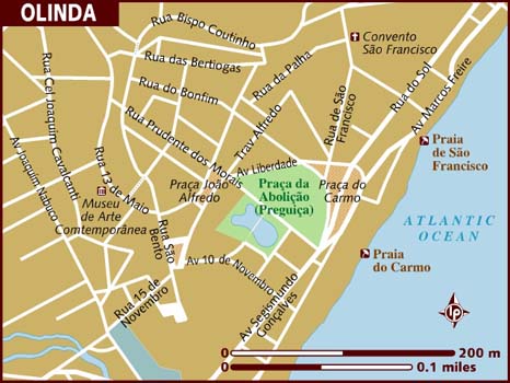 Olinda Mapa da Cidade | Mapa Regional da Região de Portugal Brasil
