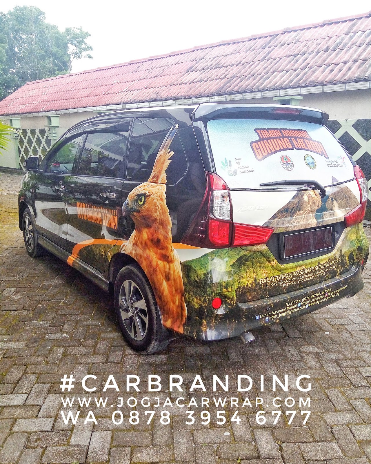 Sticker branding jogja Taman nasional gunung merapi | Jogja Car Wrap