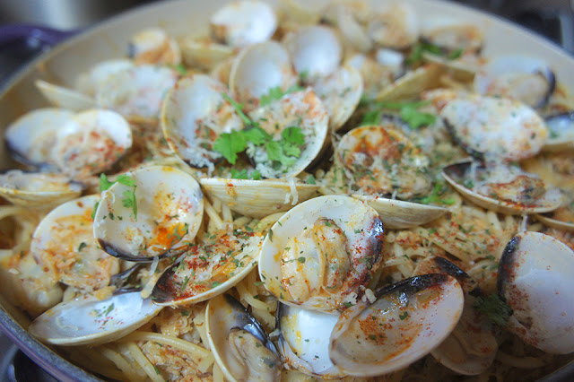 Say My Kitchen: Laksa Pasta with White Clams & Crabmeat 叻沙意粉