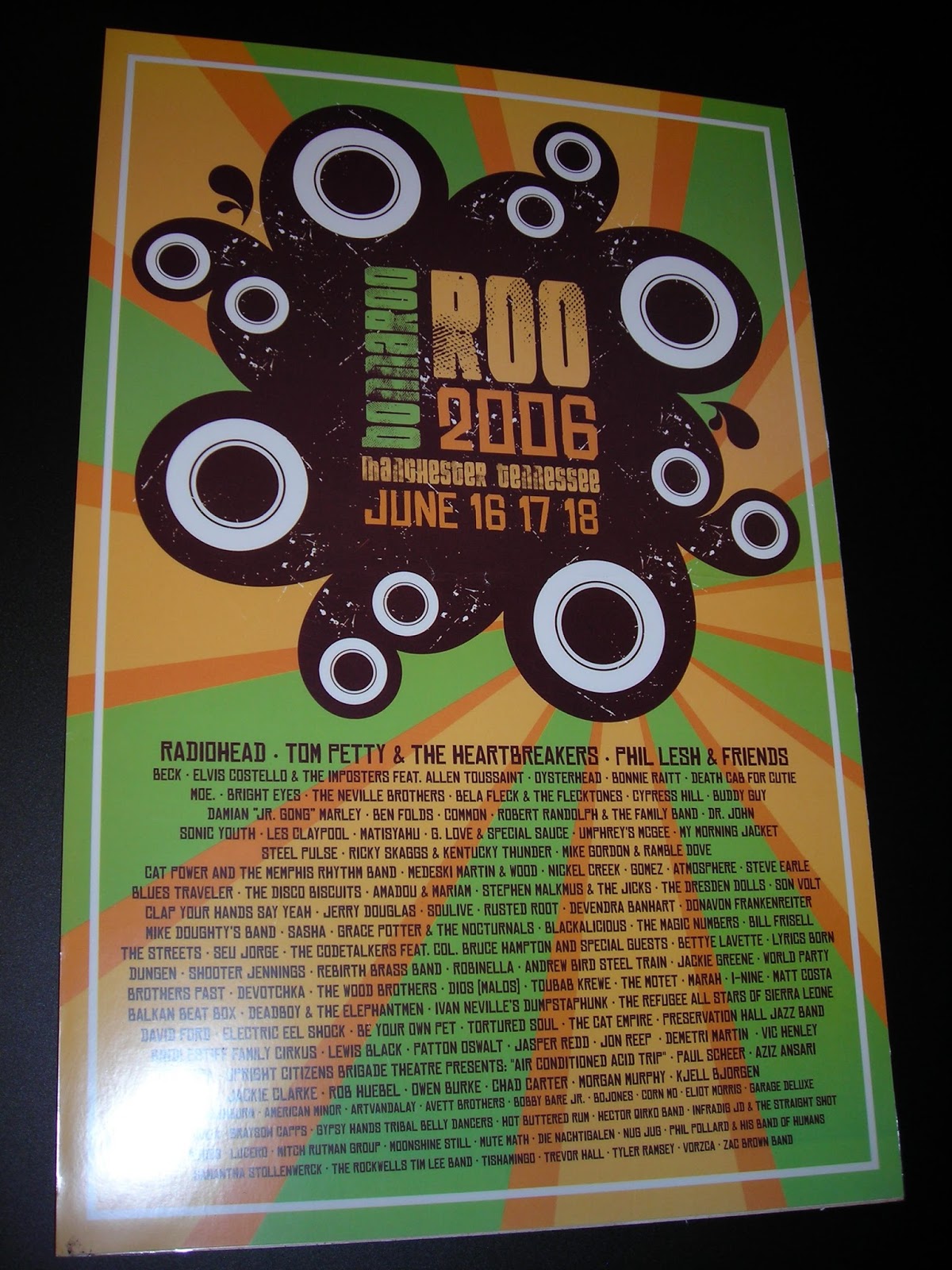 Climbing Up Your Walls: The Radiohead Poster Blog: The Bonnaroo Circles ...