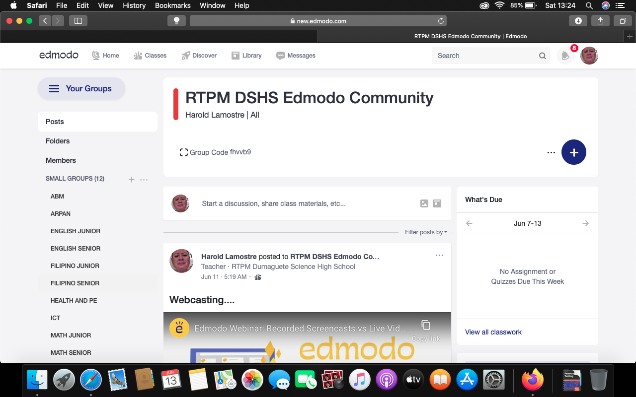 RTPM DSHS Edmodo Community
