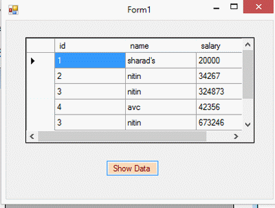 Visual basic data grid view - ddwery