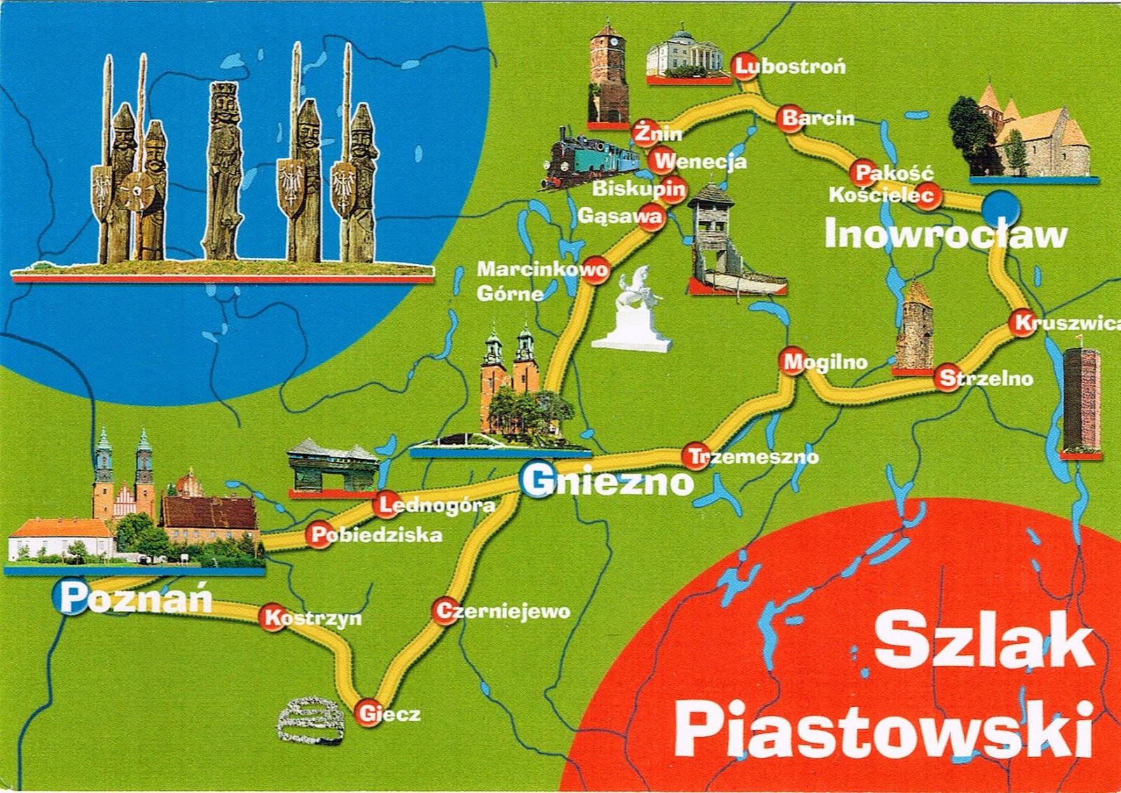 Pocztówki - Postcards - Postales: Polska #7 - Szlak Piastowski