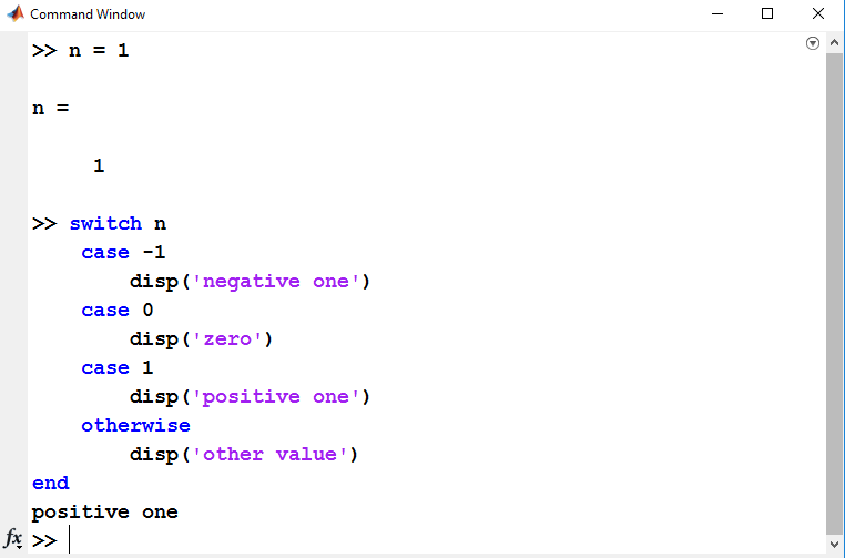 Usuarios MATLAB en español: Estructura de control selectiva (switch-case) en MATLAB (Parte 2)