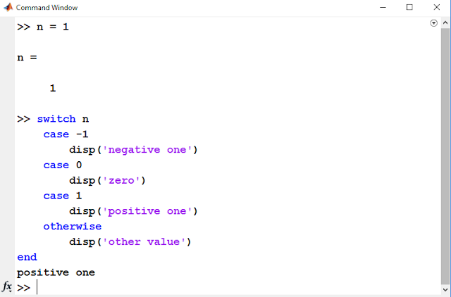 Usuarios MATLAB en español: Estructura de control selectiva (switch-case) en MATLAB (Parte 2)