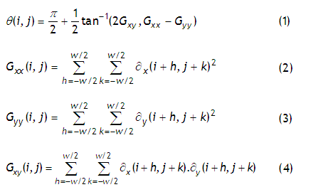 Image Processing with Matlab: Ridge Orientation