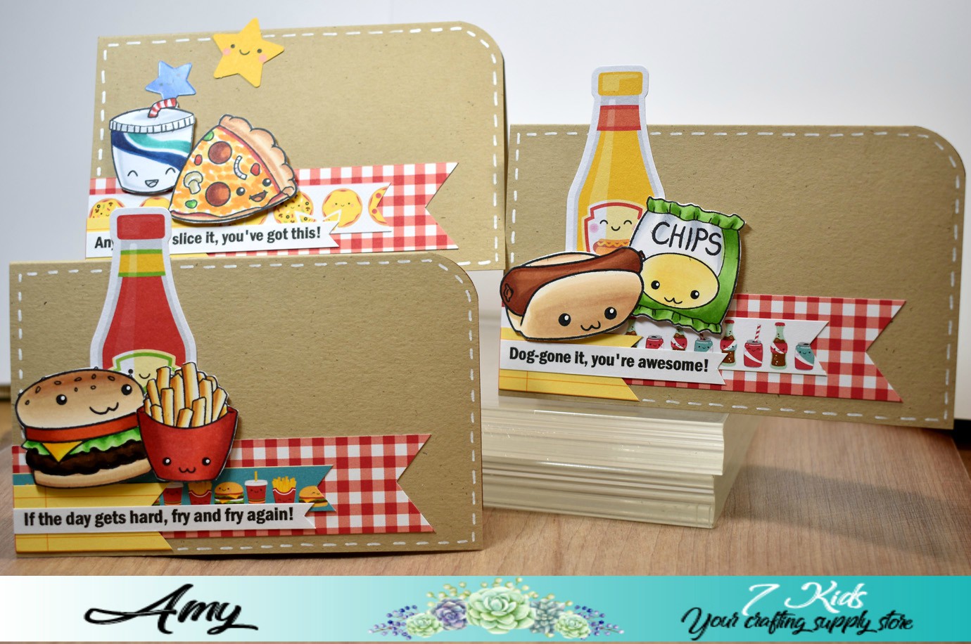 A thousand sheets of paper: Back to school note card set...