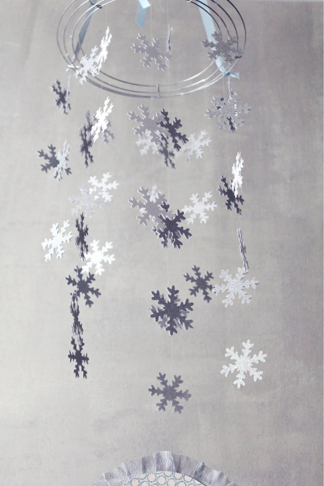 Icing Designs: DIY Snowflake Chandelier