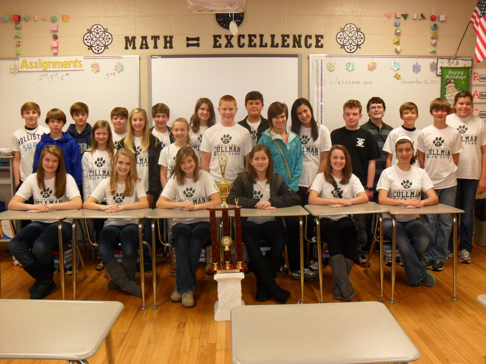 Cullman Middle Math Teams: 2011