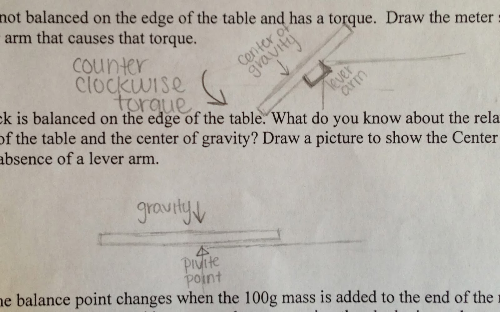 Kaylee's Physics Blog: Mass of a Meter Stick Problem