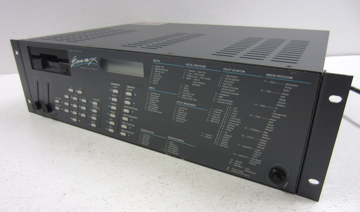 MATRIXSYNTH: EMU EMAX RACK 1020 SN 10000487