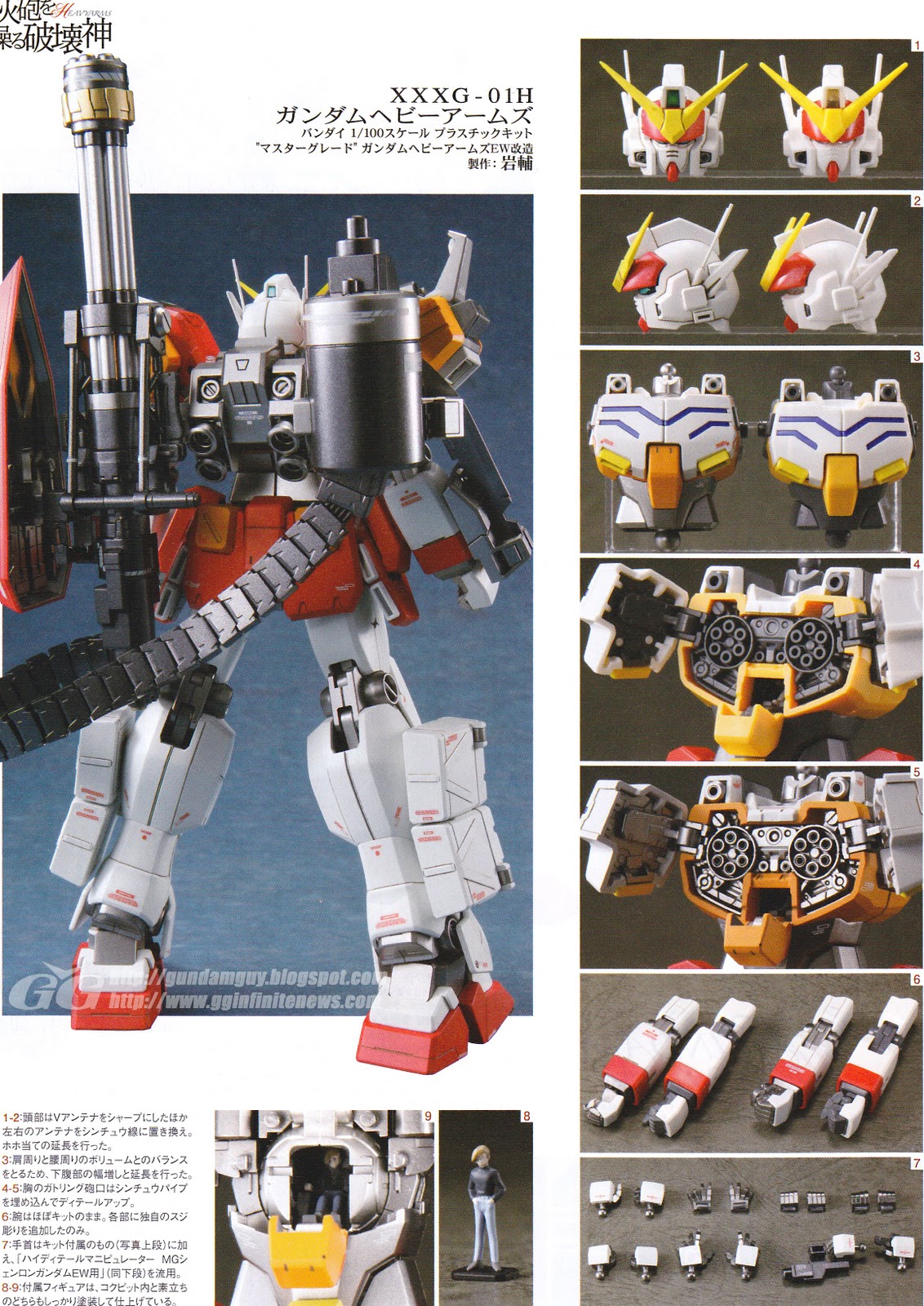 MG 1/100 Gundam Heavy Arms EW Ver. & OVA Colors ~ Piercing the Plastics!