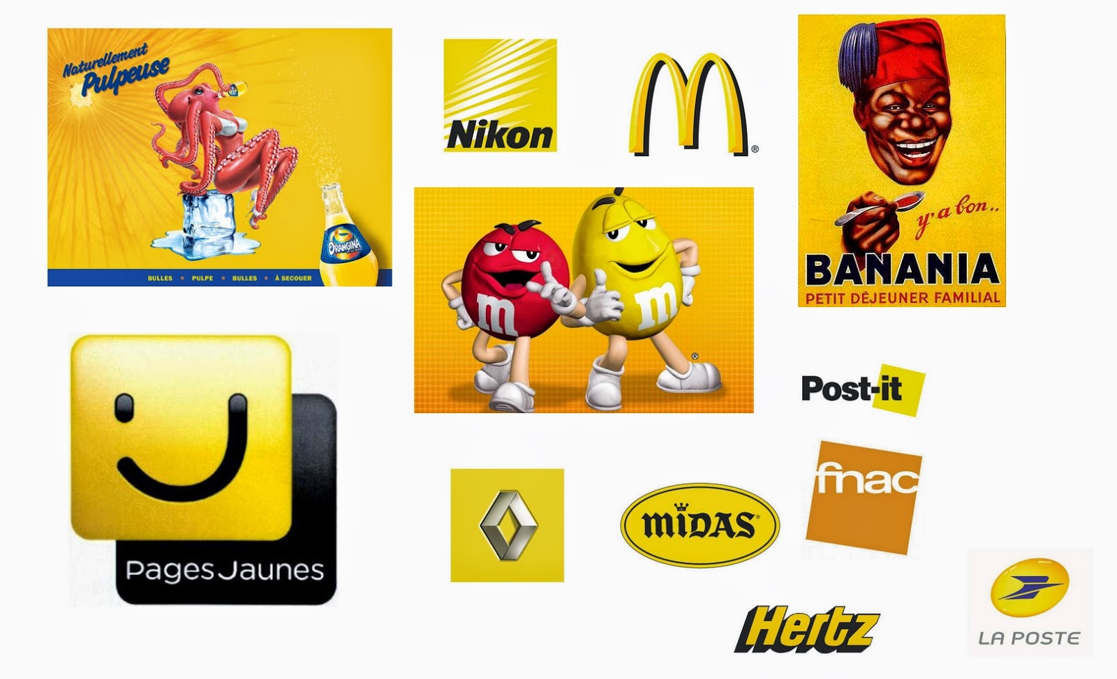 Les couleurs dans la publicité: Le jaune
