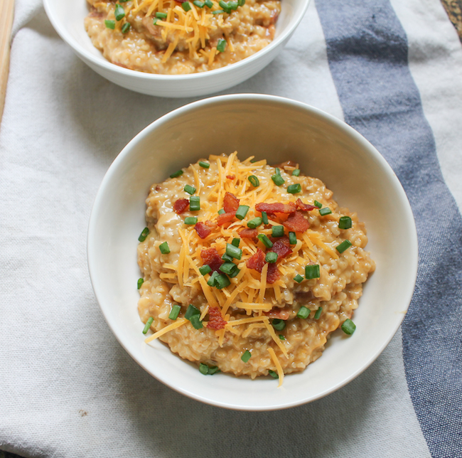 Food Lust People Love: Spicy Cheesy Bacon Oatmeal #FoodieExtravaganza