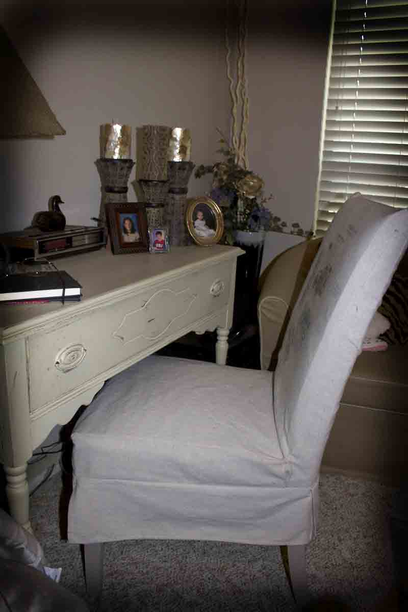 The B Farm : Worn out Parson Chair to Fabulous Desk Chair