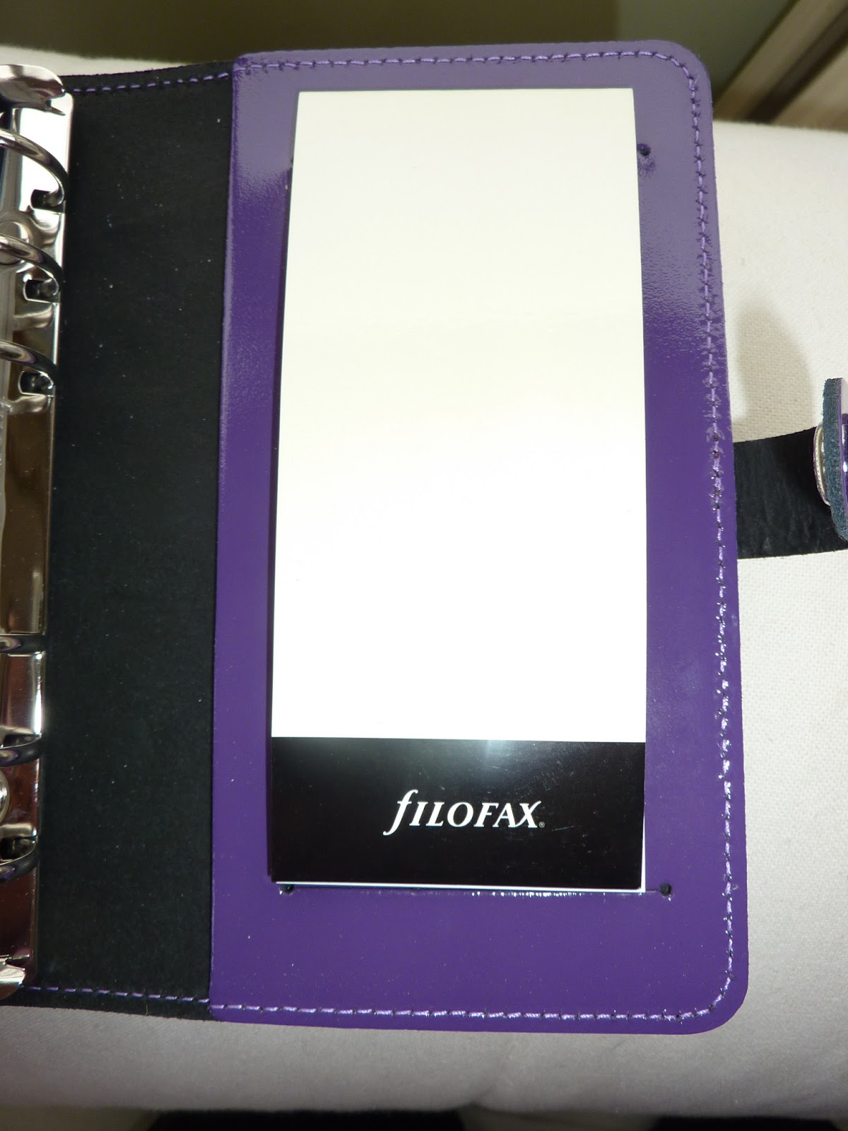 Plannerisms: The Original personal size Filofax in Patent Purple
