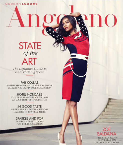 Cover Girl, Zoe Saldana - Fashionably Fly