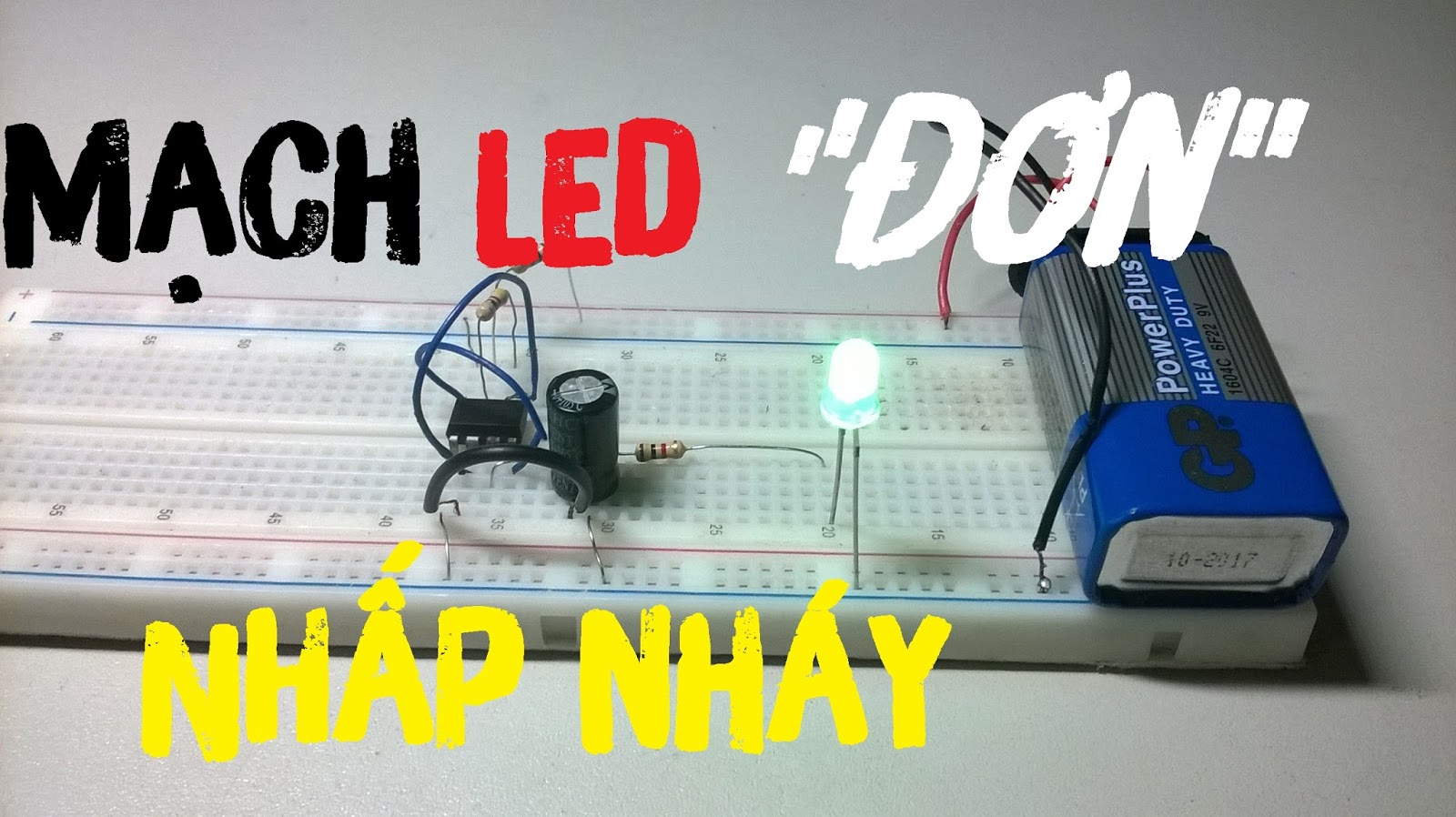 Hướng dẫn làm mạch LED ’’nhấp nháy’’ - Make-CF