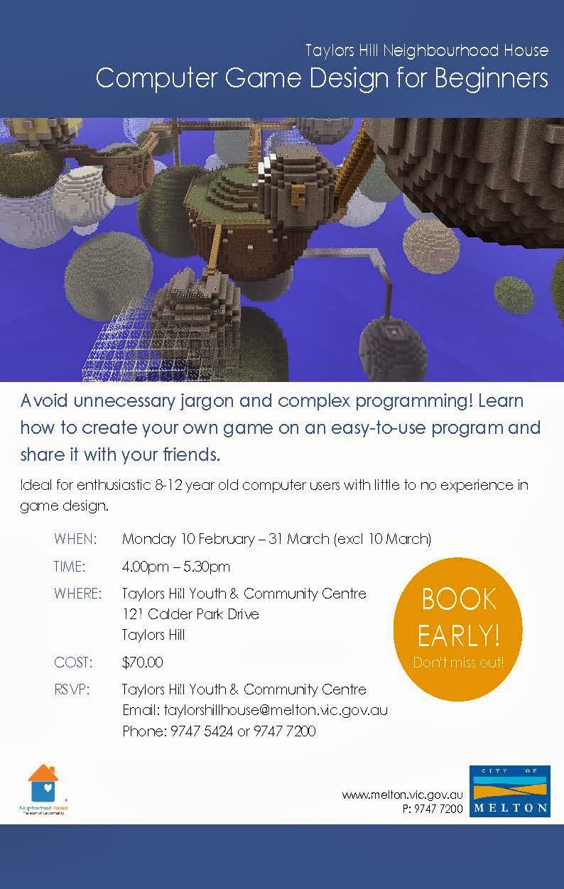 It's all about the writing: Computer Game Design Workshop for Teens ...