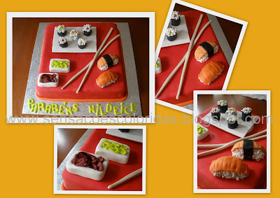 Sensações Coloridas: Bolo Sushi