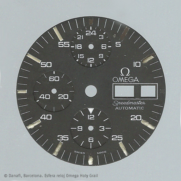 Watch repair and restoration: Omega Speedmaster watch dial restoration