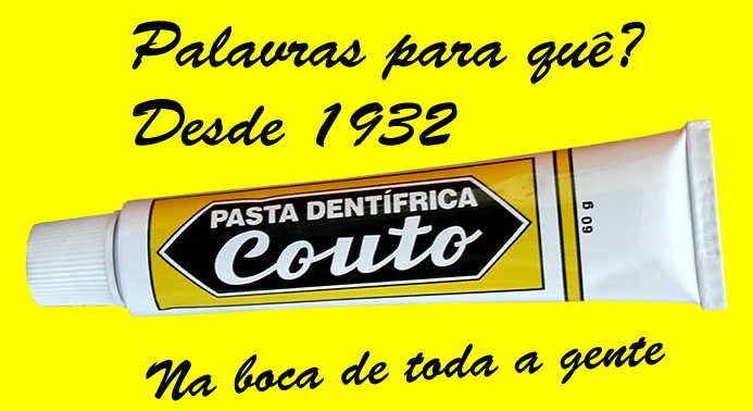 560PT: "Pasta Dentífrica Couto" - Pasta medicinal