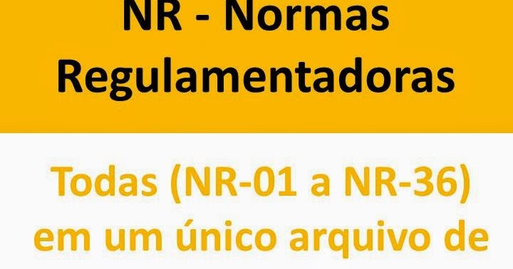 Arruda Consult: Todas as NRs do MTE em único PDF (baixe grátis)